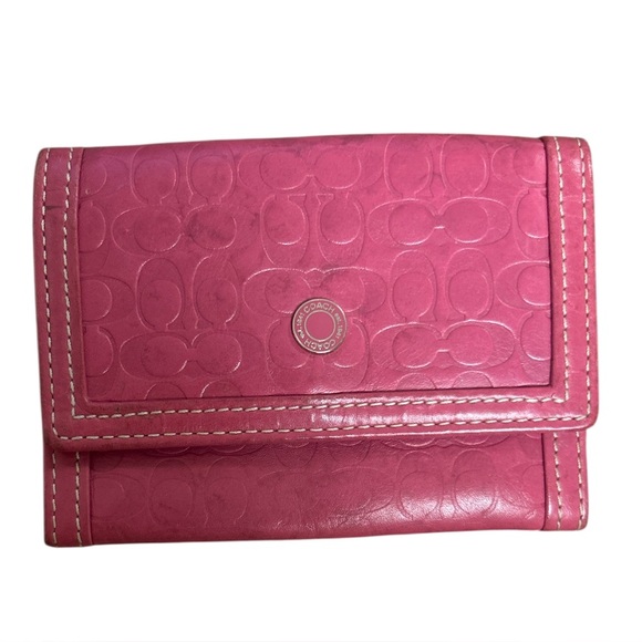 Coach | Bags | Coach Pink Wallet | Poshmark
